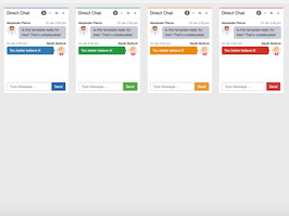 Preview bootstrap html snippet. direct chat box