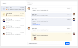 Preview bootstrap html snippet. bs4 chat messenger